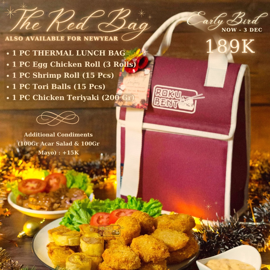 Jual Christmas Hampers BAG Frozen Food Roku Bento READY STOCK (Parsel ...
