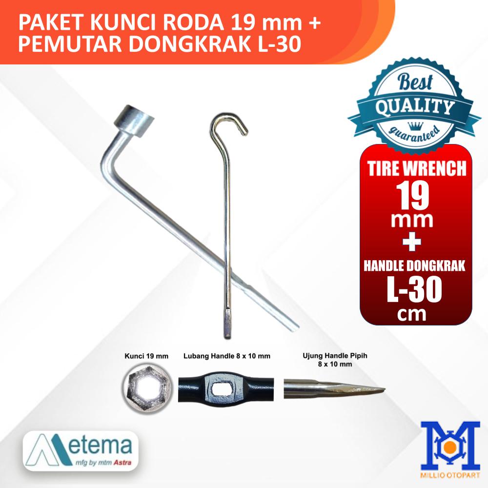Jual Paket Kunci Roda Mobil 19 + Pemutar Dongkrak Panjang 30 | Shopee ...