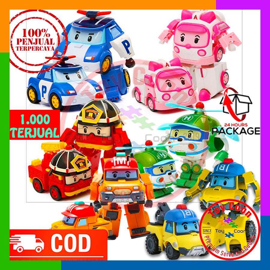 Jual MAINAN ROBOT / MOBIL ROBOT / ROBOTCAR POL / ROBOT BERUBAH MOBIL ...