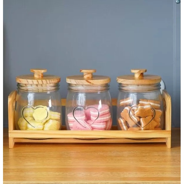 Jual Coco 700 Ml Set 3 Pcs Stoples Dengan Nampan / COCO CANISTER 700ML ...