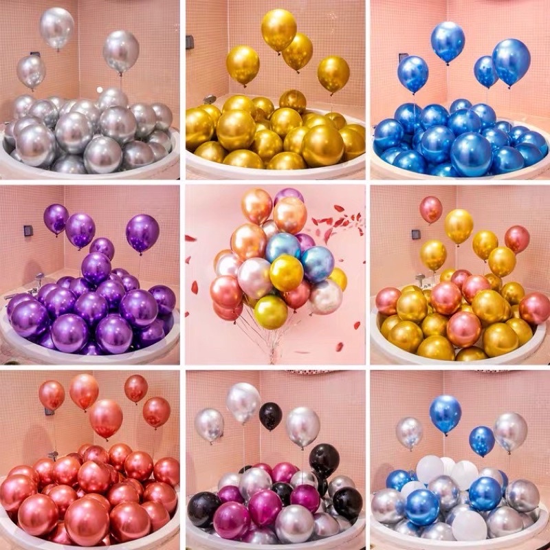 Jual Balon latex metalik chrome eceran (per 1 pcs) | Shopee Indonesia