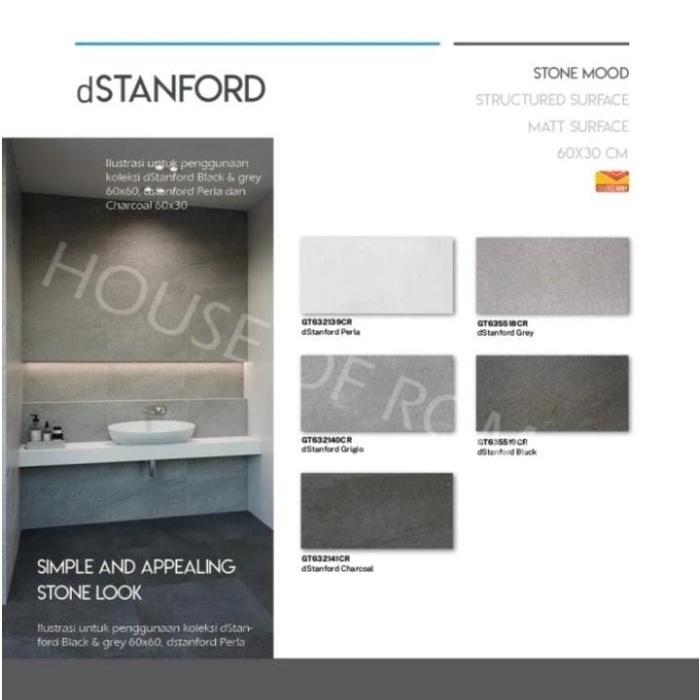 Jual Roman Granit dStanford Perla 30x60 GRADE A | Shopee Indonesia