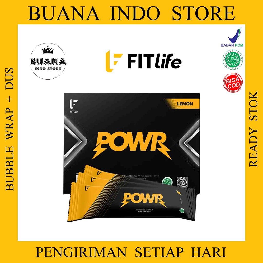 Jual Powr FITlife PreWorkOut SACHET dan BOX | PWO Pre workout - 1 Box ...
