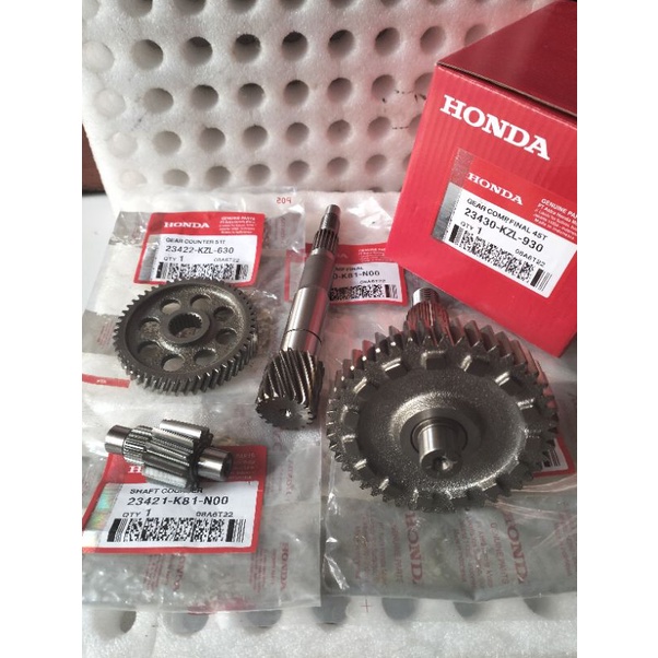Jual PAKET GIGI RASIO + AS PULLY PULLEY + AS RODA BELAKANG HONDA beat ...