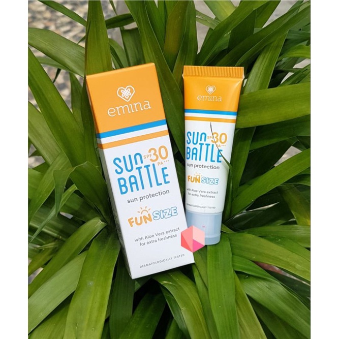 Jual Emina Sunscreen Sun Protection SPF 30 PA++ | emina sun battle fun ...
