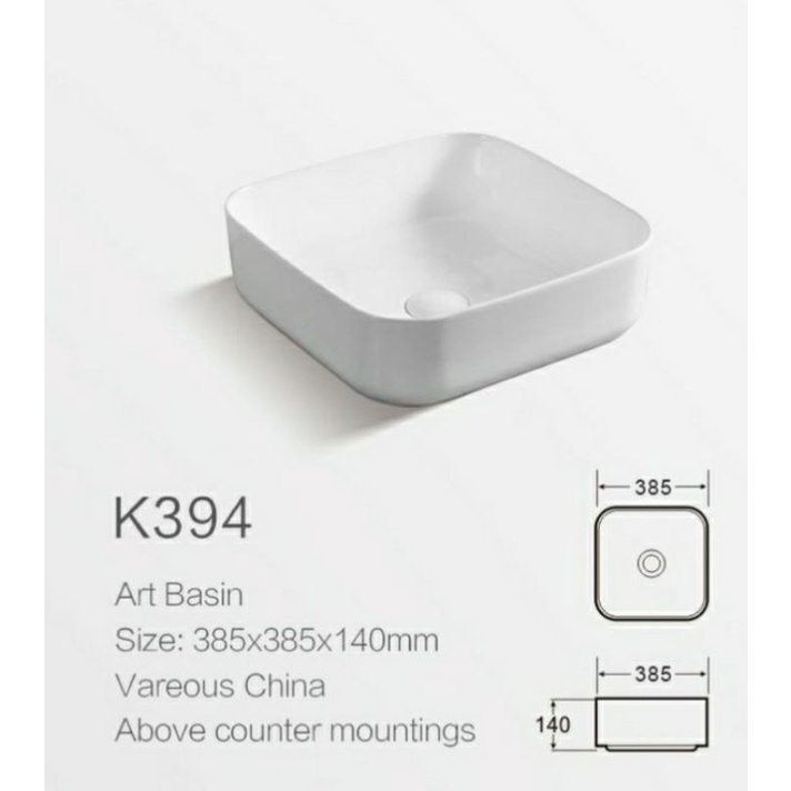 Jual Wastafel WIKEA K394 Putih + Afur TOTO T6JV2N + Sifon THX1A-6N Peti Kayu | Shopee Indonesia