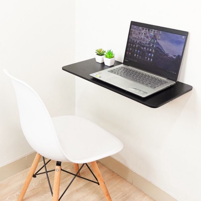 Jual SET MEJA SIKU LIPAT dinding meja ambalan tempel braket besi engsel ...