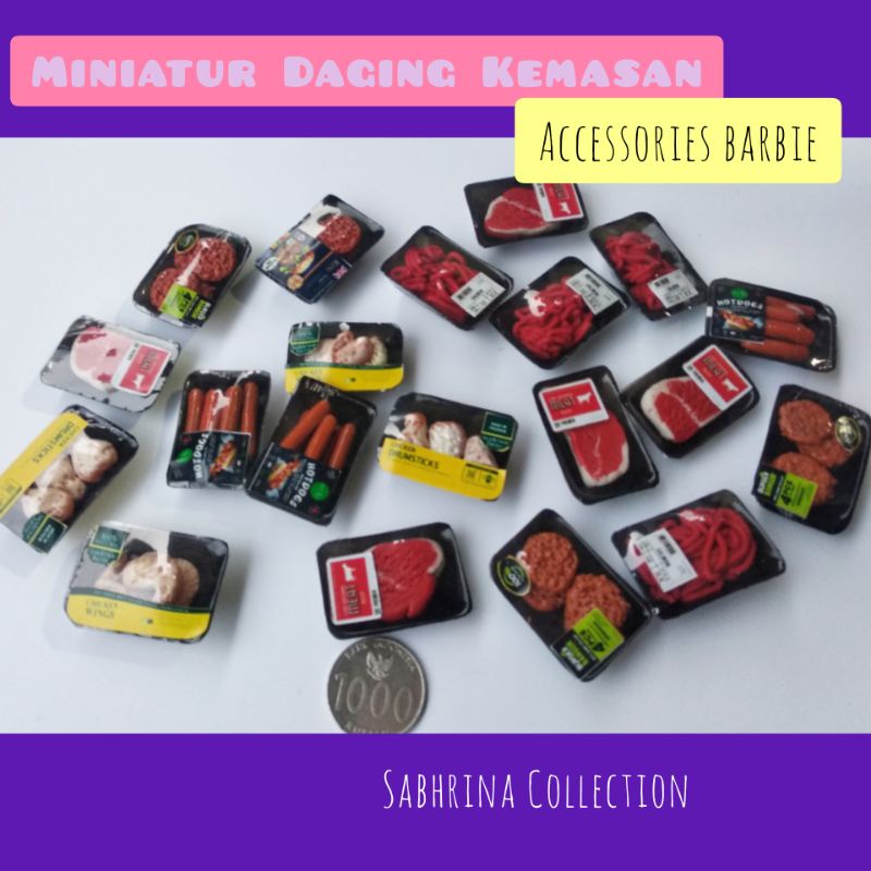 Jual Miniatur Daging Kemasan | Shopee Indonesia