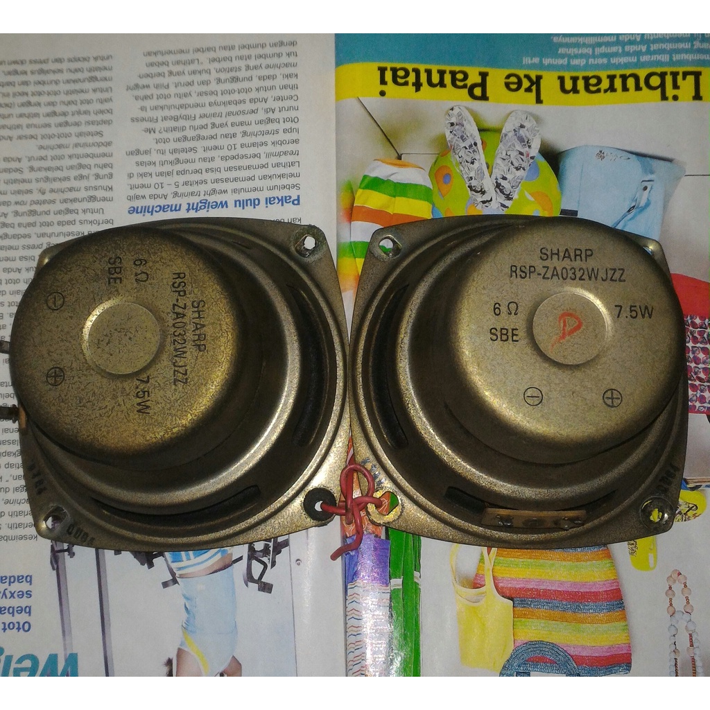 Jual Speaker TV SHARP ALEXANDER CRT/tabung 7,5 Watt 6 Ohm. | Shopee ...