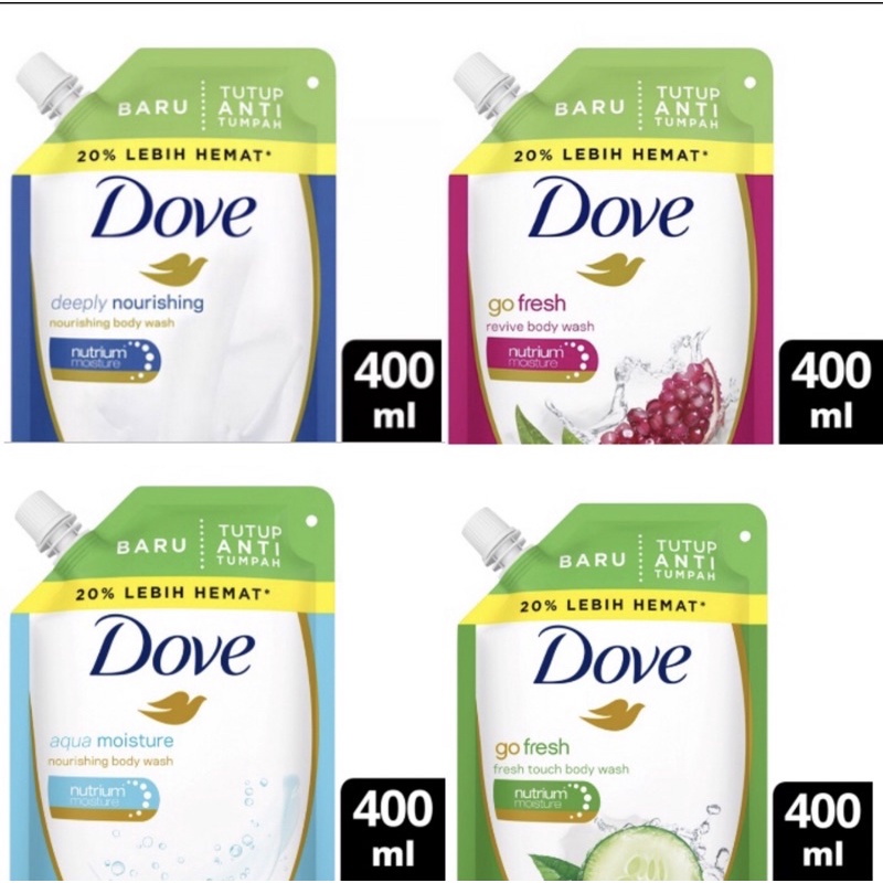 Jual Dove Body Wash Sabun Cair 400 ml ( 4 Varian ) | Shopee Indonesia