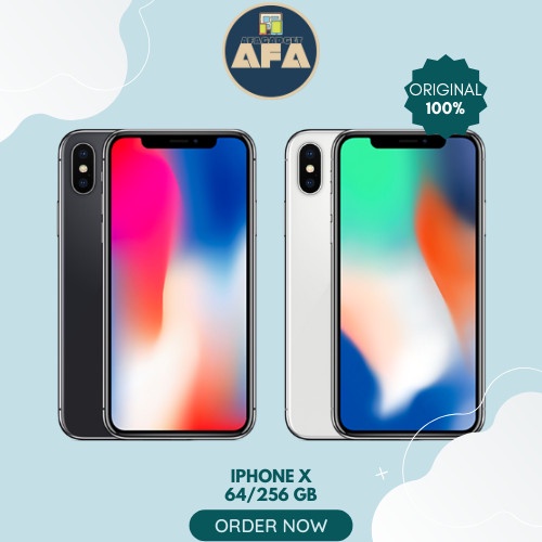 Jual Apple iPhone X 256GB / 64GB Garansi Resmi Second Black White ...
