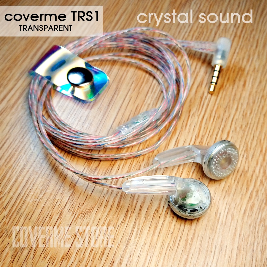 Jual coverme earphone TRS1 headset smule wesing starmaker transparent ...