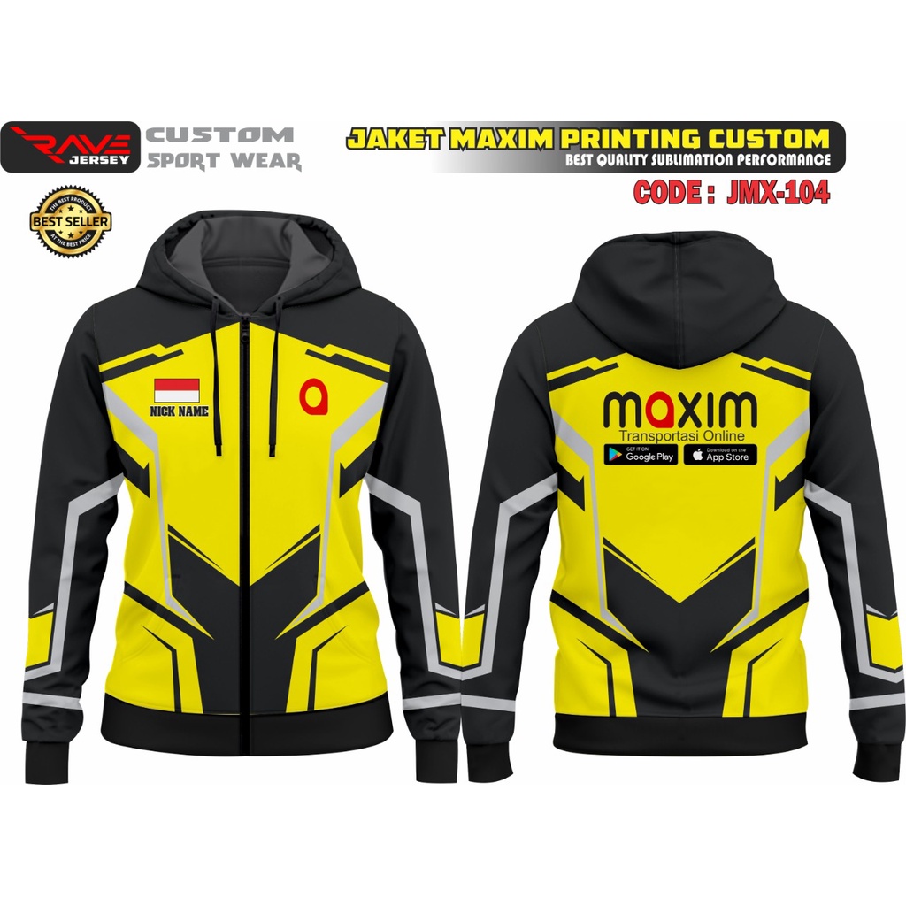 Jual JAKET MAXIM PRINTING SUBLIM CUSTOM | Shopee Indonesia