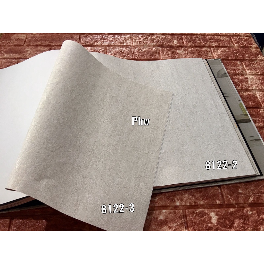 Jual Wallpaper Dinding Korea Polos Tekstur Tembok Abstrak Putih ...