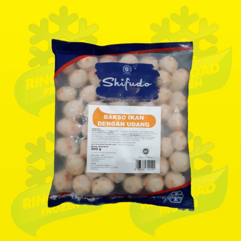 Jual SHIFUDO Bakso Udang 500 gr - Baso Ikan dengan udang | Shopee Indonesia