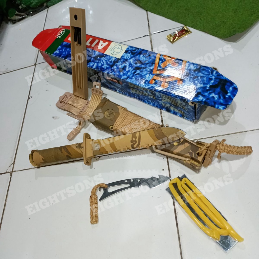 Jual Pisau LIBANON Asli Jatah TNI Pisau Aitor Original Standard TNI ...