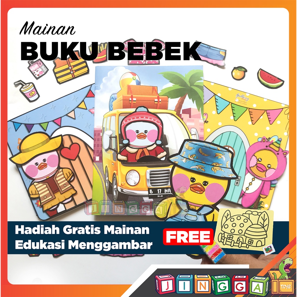 Jual BEBEK KERTAS MAINAN EDUKASI ANAK PEREMPUAN BONEKA KERTAS PAPER ...
