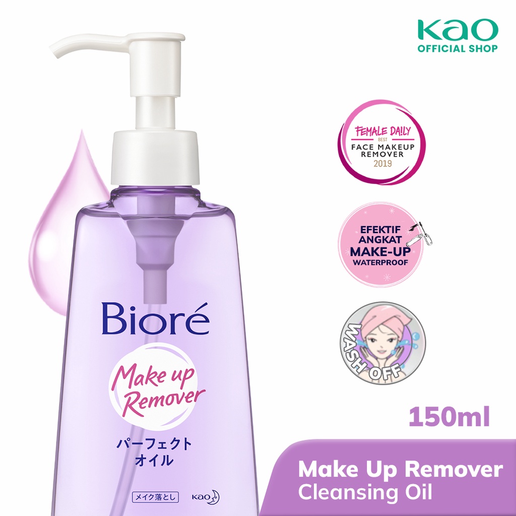 Jual Biore Make Up Remover Cleansing Oil Untuk Make Up Waterproof Non ...