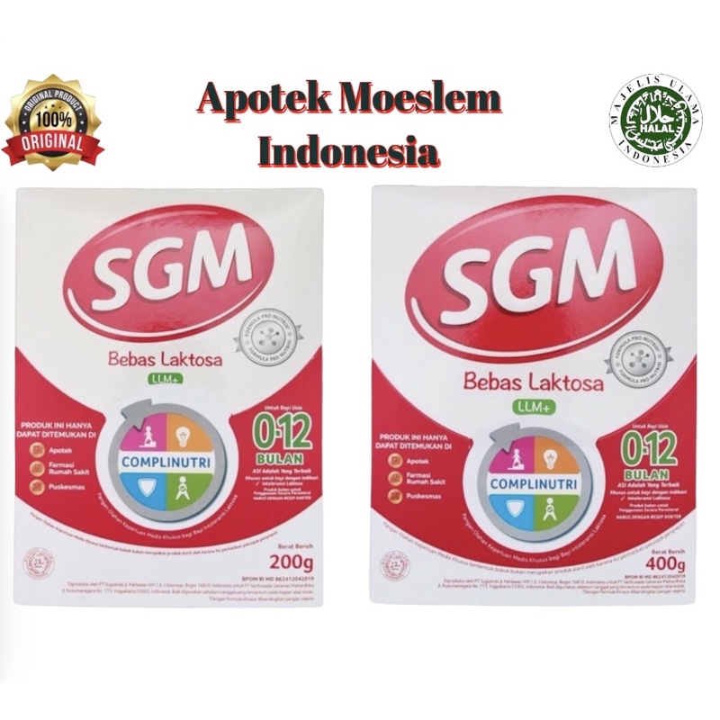 Jual SGM LLM BEBAS LAKTOSA 200 gr dan 400 gr - Susu Formula Khusus Bayi Diare / Mencret dan ...
