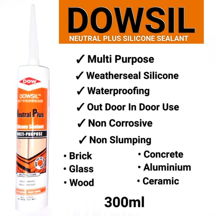 Jual (aksel) - Lem Dowsil Netral Plus/Silicone Sealant DOWSIL Neutral Plus/Lem Dowsil - WHITE ...