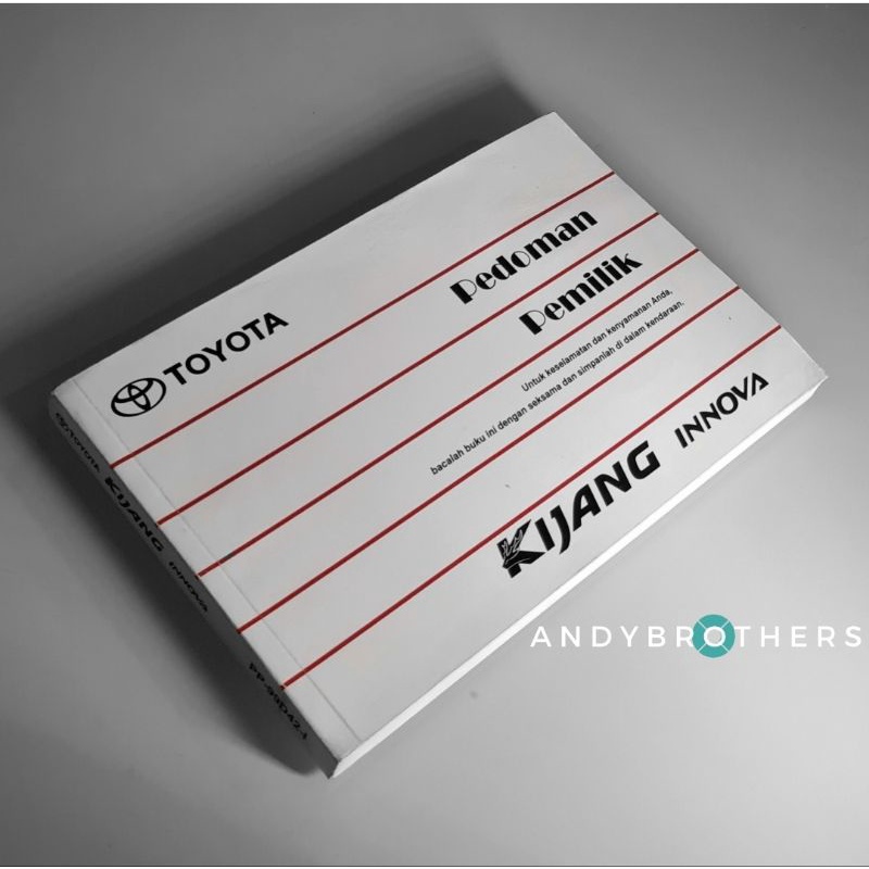 Jual Buku Manual Book Pedoman Mobil Toyota Kijang Innova Inova gen-1 ...