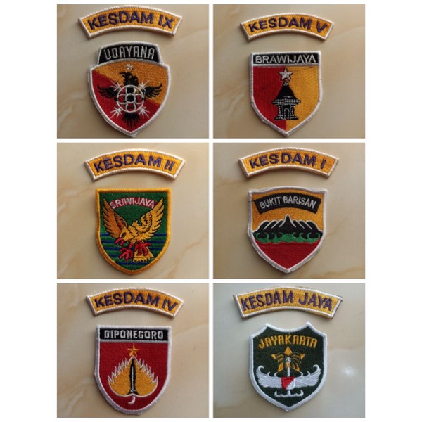 Jual Badge | Bet PDH KEMHAN KESDAM + Lokasi Kerja | Shopee Indonesia