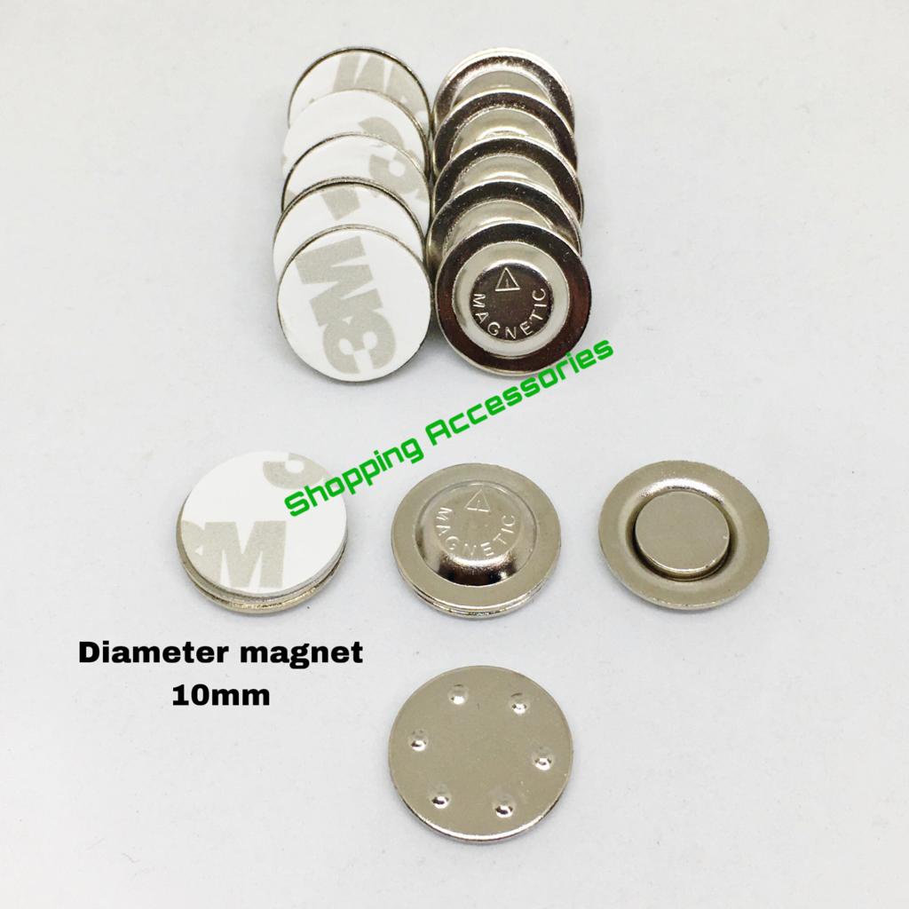 Jual Magnet Caution Bulat Name Tag 17mm(10mm) | Shopee Indonesia