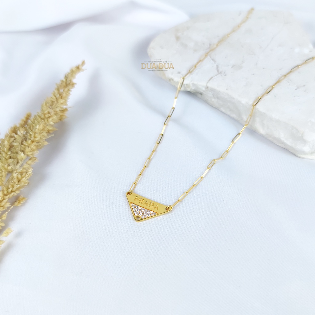 Jual Kalung Emas Mainan Tulisan Branded Kadar 875 Toko Emas Dua Dua ...