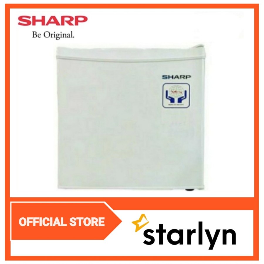 Jual SHARP Mini Bar Kulkas Portable SJ-50MB-XW | Shopee Indonesia