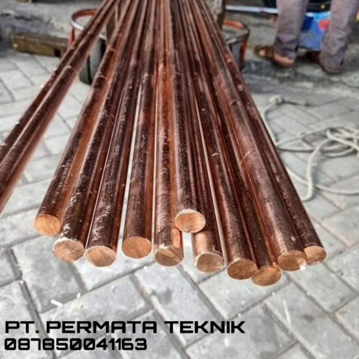 Jual Anti Petir Grounding Rod As Tembaga 6 Mm X 1 Meter | Shopee Indonesia