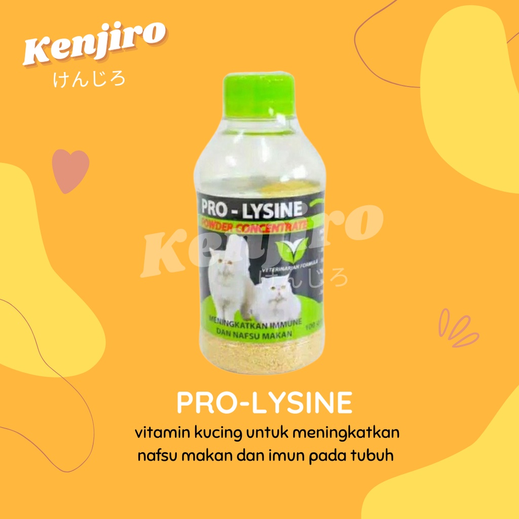 Jual PRO LYSINE - Obat Vitamin Kucing Penambah Nafsu Makan dan Immune ...