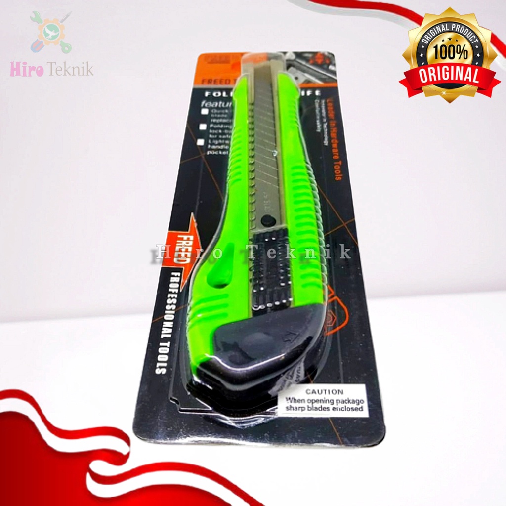 Jual PISAU KATER / CUTTER KNIFE BESAR 18MM FREED Sudah Termasuk 2 pcs ...