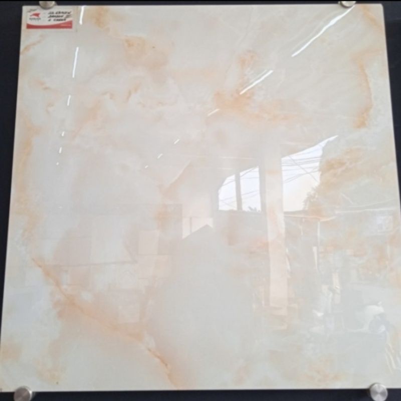 Jual Granit Garuda 60x60 | GS69MI5W Dragon Light Cream | Glossy ...