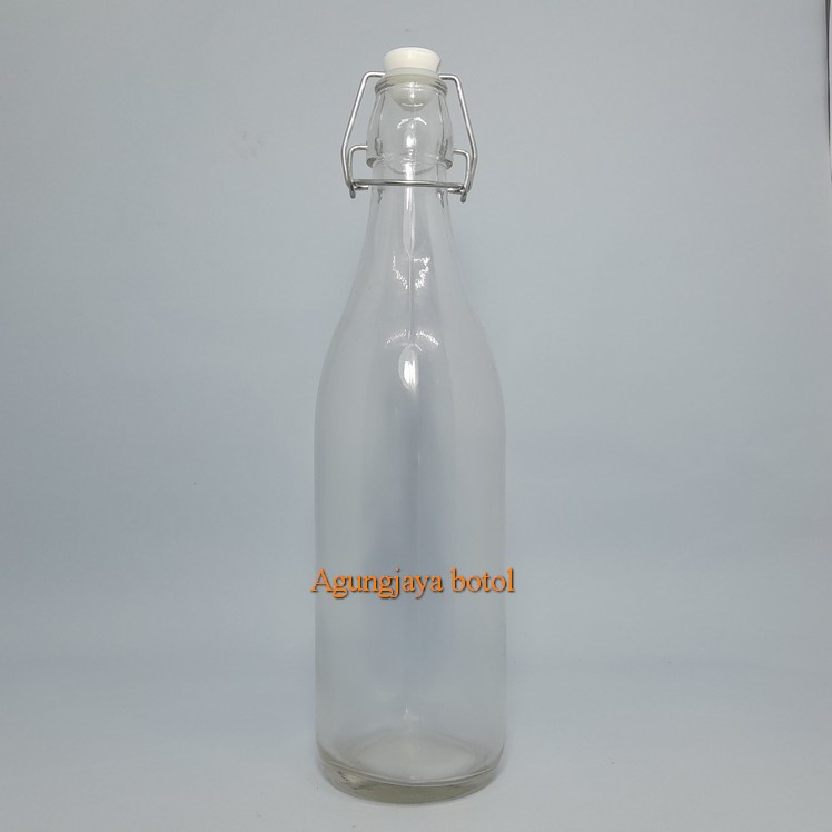 Jual Botol Kaca 750 ml Bulat Tutup Fleksibel / Botol Kaca Sirup / Botol Kaca Food / Botol Kaca ...