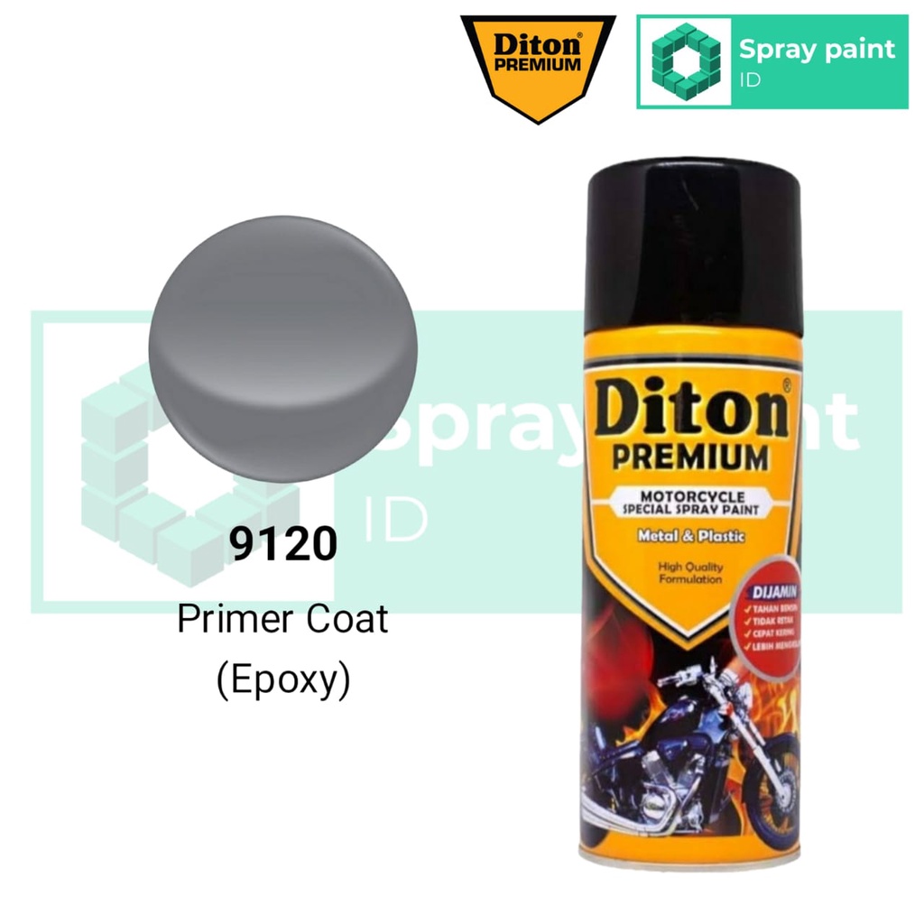 Jual DITON PREMIUM 9120 PRIMER GREY POXY EPOXY SURFACER CAT DASAR 400ml ...