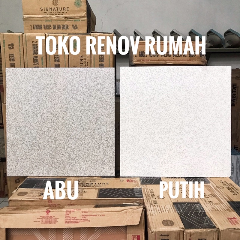 Jual keramik 40x40 putih motif terazzo (matt/doff)/keramik trasso/ keramik teraso/ keramik abu ...