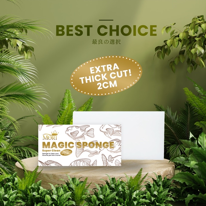 Jual MORI BUSA AJAIB MAGIC SPONGE PEMBERSIH KACA KERAK LUMUT AQUARIUM ...