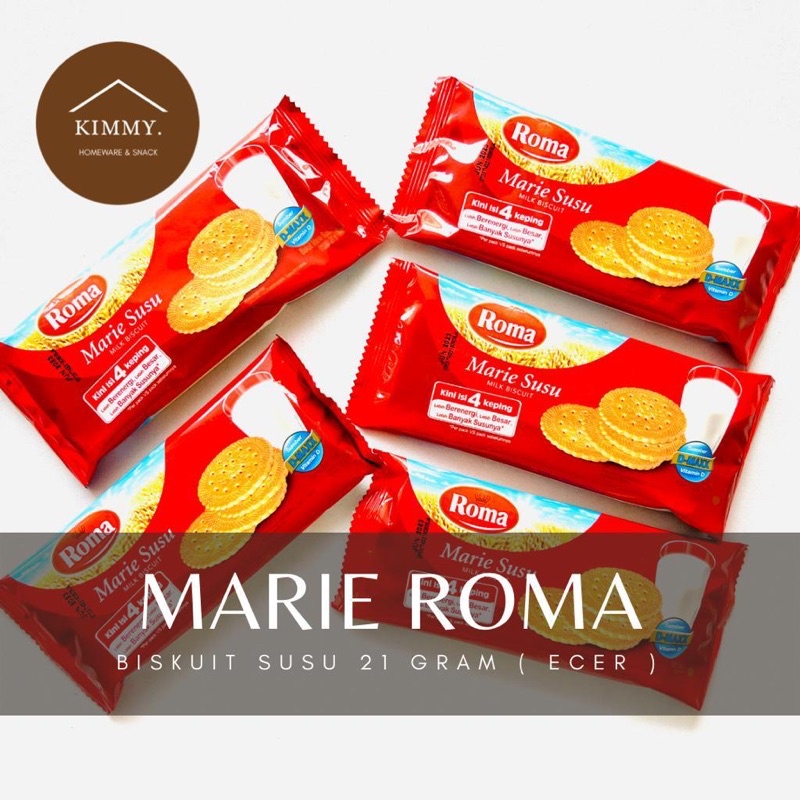 Jual ROMA MARIE SUSU 21 GRAM ECER / BISKUIT ROMA MARIE SUSU SACHET ...
