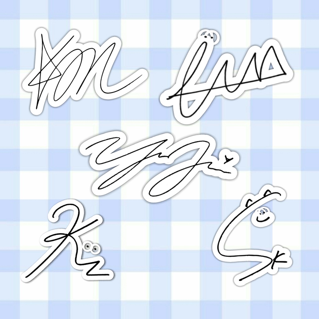 Jual Sticker Transparan Le Sserafim Signature Tanda Tangan TTD | Shopee ...