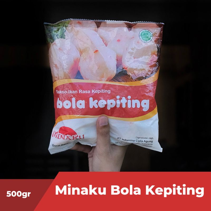 Jual Minaku Bola Kepiting, Udang, Salmon Ikan 500gr | Shopee Indonesia
