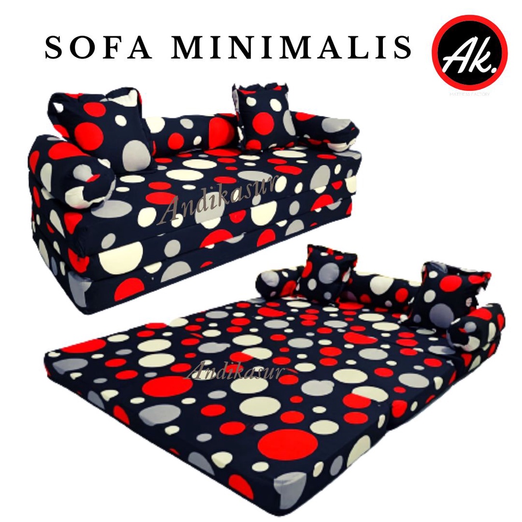Jual Sofabed Sofa Tamu Minimalis Sofa Lipat Praktis Nyaman Bisa Buat Duduk & Tidur [COD ...