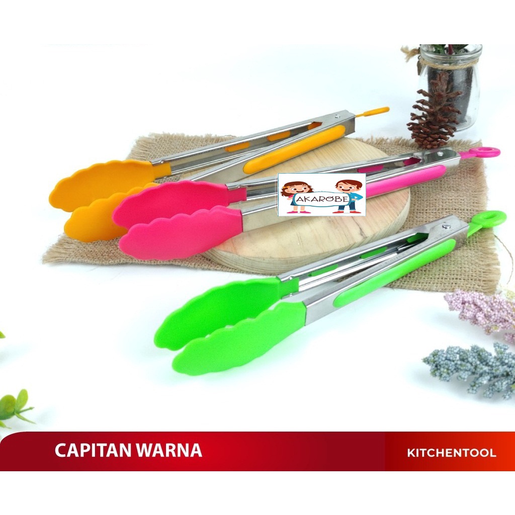 Jual Pencapit makanan / alat jepit / capitan gorengan stainles anti ...