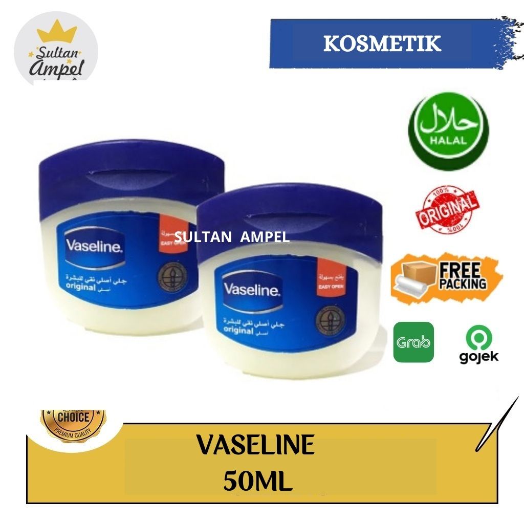 Jual Krim Vaseline Asli Arab Original 50 ml Petroleum Jelly Pelembab ...