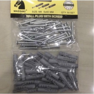 Jual M8 KOMPLIT sekrup baut MASAKI + plastik pvc tembok baja ringan ...