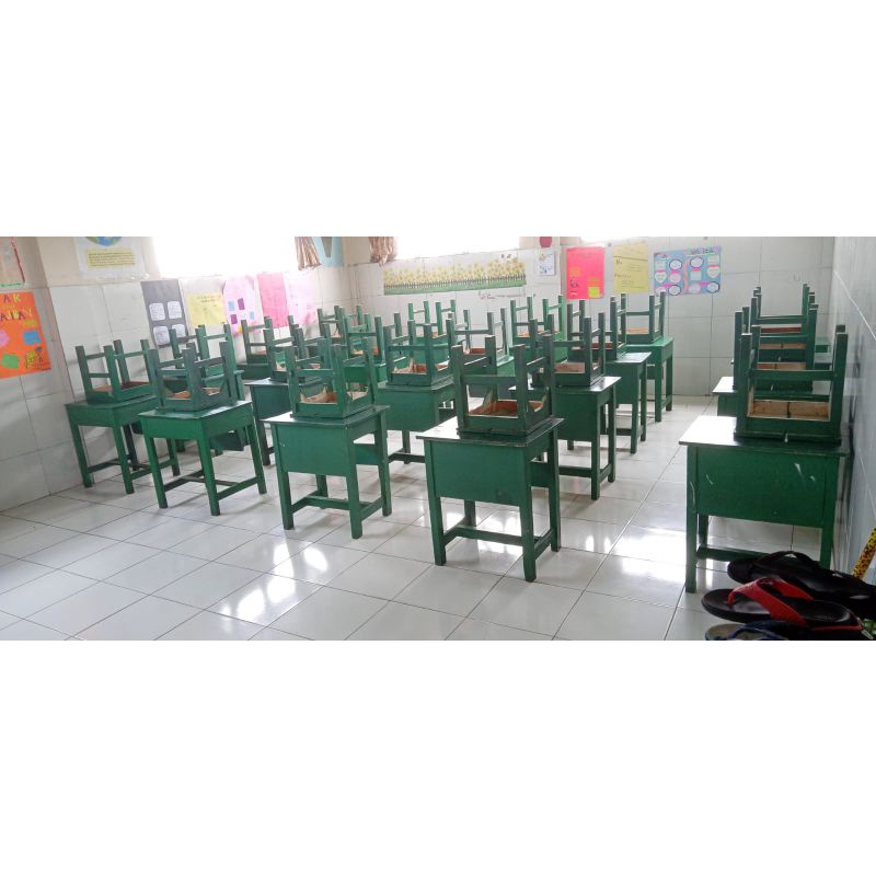 Jual meja kursi sekolah belajar bimbel siswa murid bekas | Shopee Indonesia
