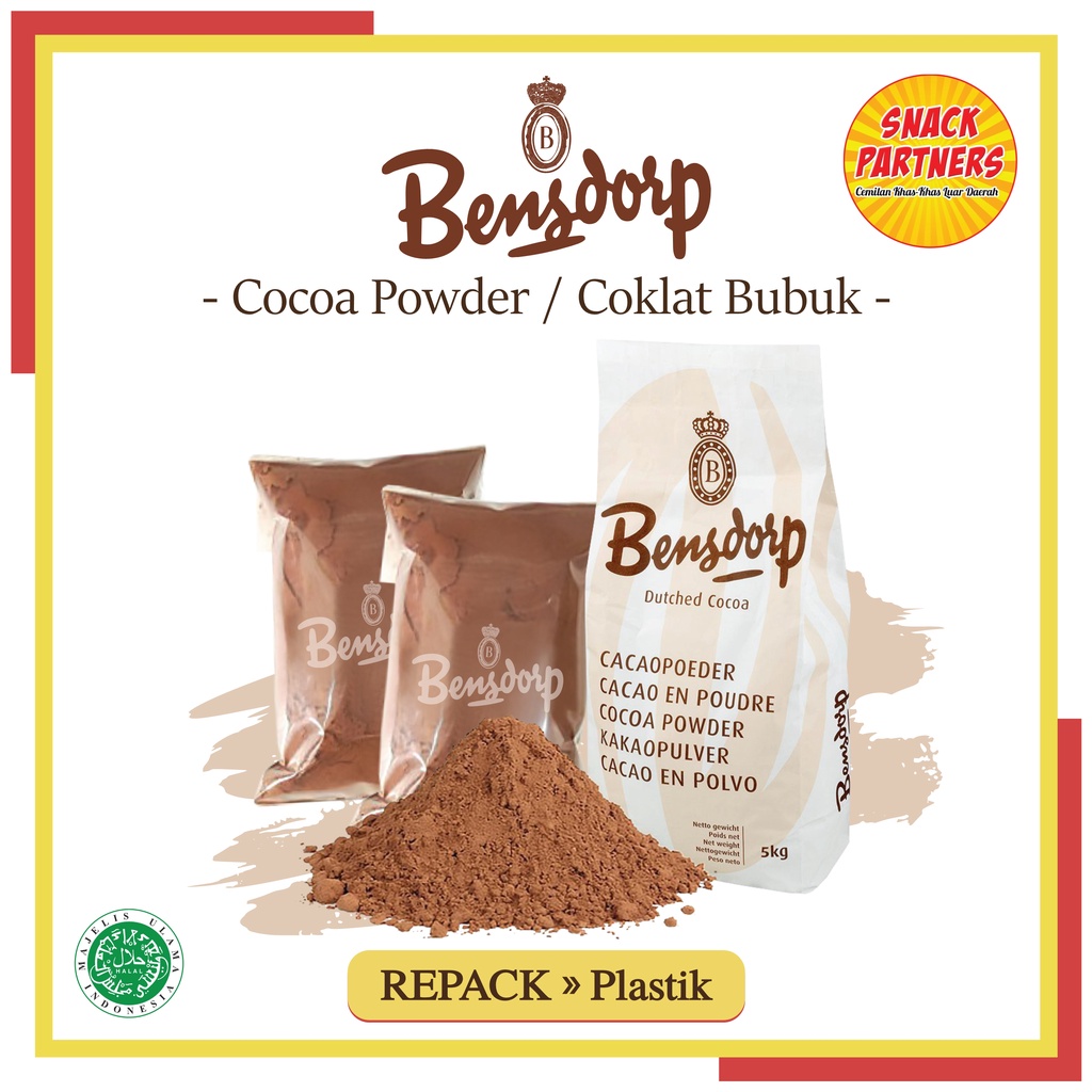Jual BENSDORP Pure Cocoa Powder REPACK 100 GR / 250 GR - Bubuk Coklat ...