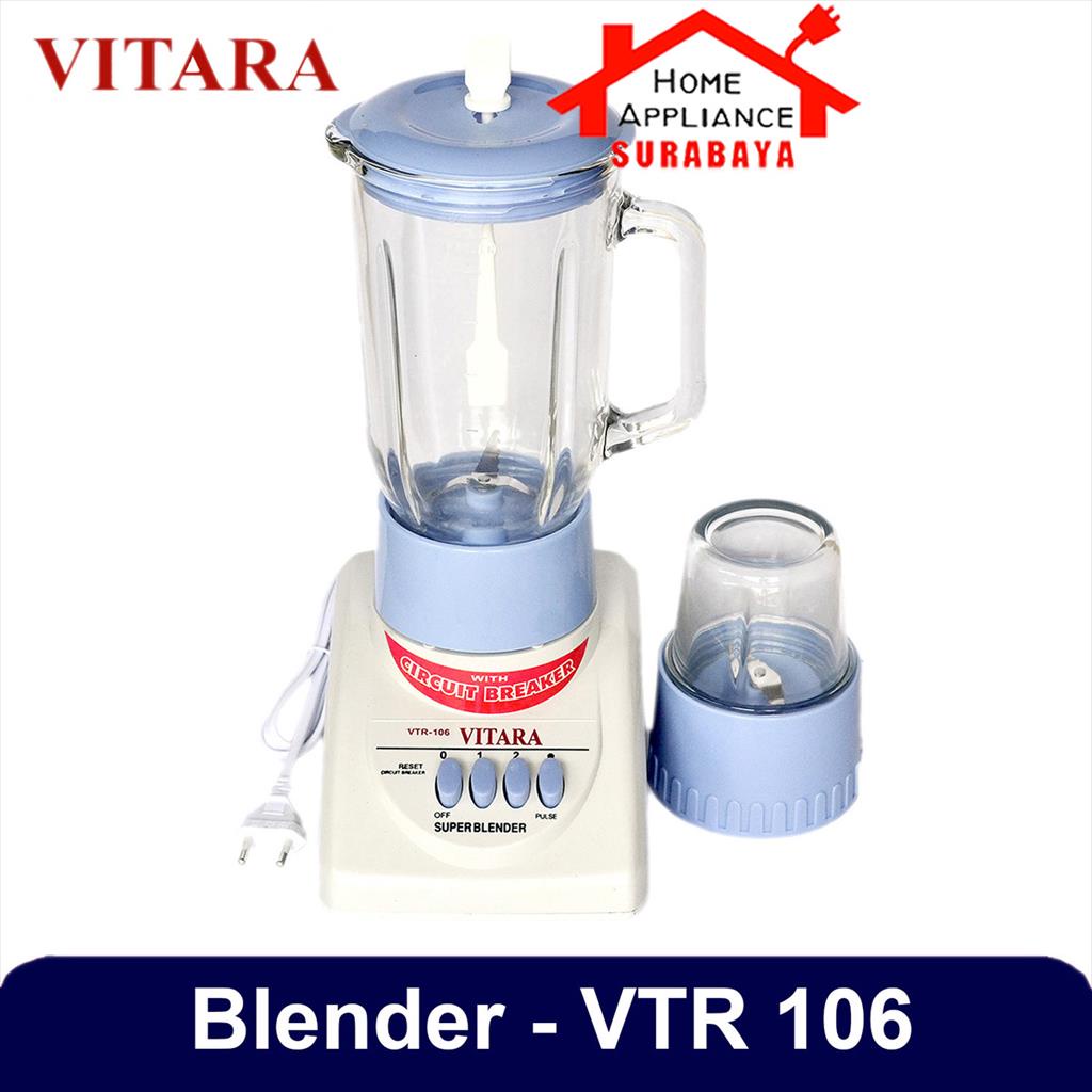 Jual Blender National VITARA Kaca 2 IN 1 Kapasitas 1 Liter 6 Mata Pisau ...