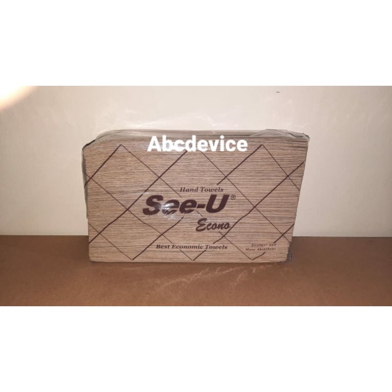 Jual Tissue Tisu See-U See U Hand Towel Econo Brown Coklat 150 Sheet 1 ...