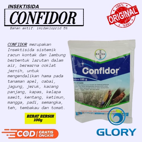 Jual Confidor Bayer 5 WP 100 Gram Obat Racun Pembasmi Pengendali Hama ...