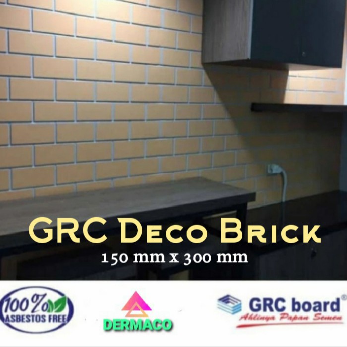 Jual GRC Deco Brick 150 mm x 300 mm / Wall Panel / GRC Deco Panel Brick ...